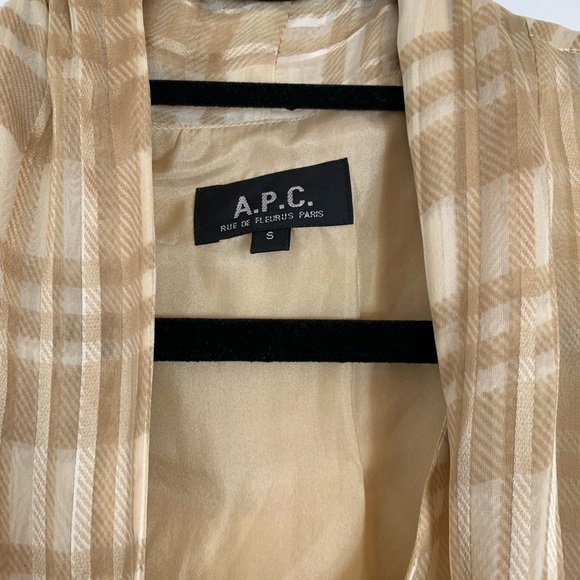 A.P.C. | Tops | Apc Apc Silk Blouse Top Rare Collectible | Poshmark